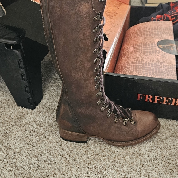 Freebird by Steven | Shoes | Nwt Freebird Womens 7 Rapheal Laceup Knee Boots | Poshmark